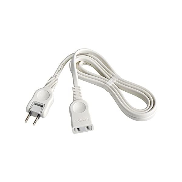 ・ホワイト 2m W-1512NB(W)・・Size:2m・2ｍの延長コード オフィスにもテレワークにも。スイングプラグで狭いところでもスッキリ配線できる、2ｍの延長コードです。・スッキリ配線180°スイングプラグ は狭い場所でも壁にピッタ...