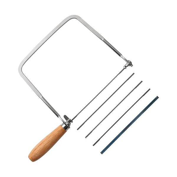 糸鋸デラックスブラウン、シルバー。/-/No.7260・パッケージ個数:1・サイズ:全長300mm、刃渡り130mm、ふところ寸法145mm