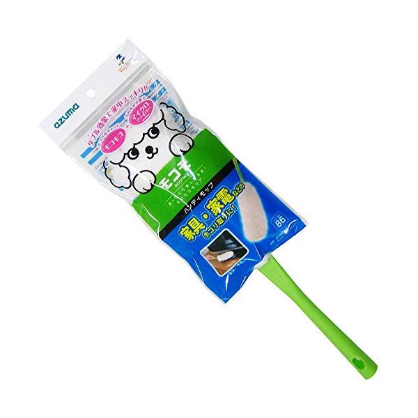 ハンディモップ・ホワイト 約32×8×6cm MC620・・Style:ハンディモップ・全長:約36cm・本体重量:約35g・モップ:ポリエステル グリップ:ポリプロピレン・原産国:中国・モコモコ素材でホコリをキャッチ 室内用お掃除シリーズ