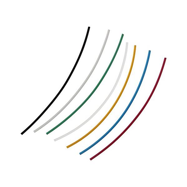 ケーブルモールマルチカラー。/収縮前内径 6.4φ×152mm/HSTT25-YK1・Size:収縮前内径 6.4φ×152mm・パッケージ個数:1・機器内配線の絶縁や保護、端末処理、識別に最適です。・黒が2本入りで、赤・黄・緑・青・白・透...