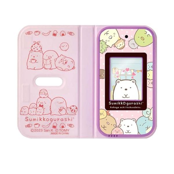 すみっコスマホ・無し  ・(C) TOMY (C)2023 San-X Co.  Ltd. All Rights Reserved.・リチウムイオン電池1個使用(電池は内蔵です。)