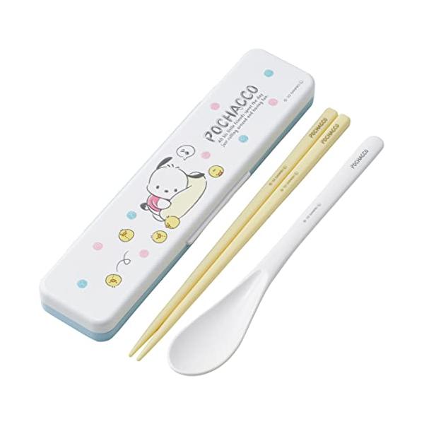 ・ポチャッコ  CCS3SAAG-A・・Color:ポチャッコ・サイズ:箸＝長さ18cm スプーン＝全長18cm ケース＝幅18.8×奥行4.7×高さ1.8cm・素材・材質:フタ＝AS樹脂 本体・スプーン＝ABS樹脂 箸＝メタクリル樹脂 ク...