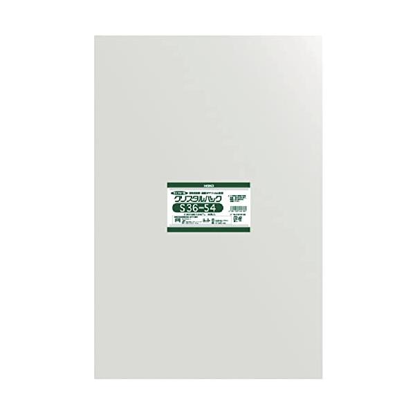 ・透明 36×54cm 006749100・・Size:36×54cmPatternName:無地・透明度と強度に優れたポリプロピレン製の「クリスタルパック」。・たっぷり使える大容量タイプ。・サイズ幅360×高さ540mm・入数50枚 材質...
