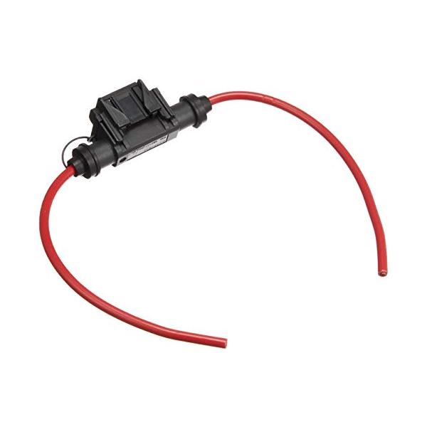 ・  304-7067・ホルダー部サイズ:10x55x20(mm)・ヒューズホルダーセット・ミニ平型(防滴)・20A・赤配線