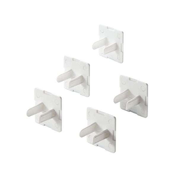 5個入・ホワイト 2P(抜け止め)用 TAP-CAP2P5L・・Size:2P(抜け止め)用Style:5個入・普段使用しない抜け止め式タップの差込口や、抜け止め式コンセントの差込口にフタをすることで、ホコリや異物の侵入をブロックします。・...
