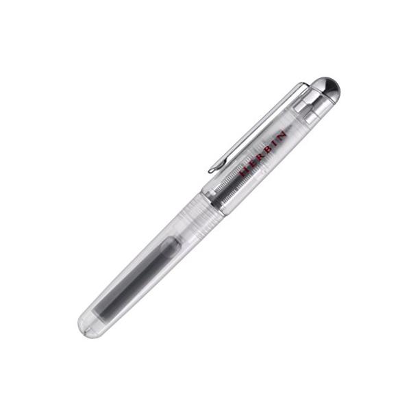 ローラーボールペン・スケルトン(プラスチック)  hb-pen03・カートリッジインクを差し替えて使えるローラー式ボールペン。気軽に万年筆のような書き味が楽しめます。・11.8cm(ボディの長さ)　字の太さ:0.5mm程度・カートリッジの長...