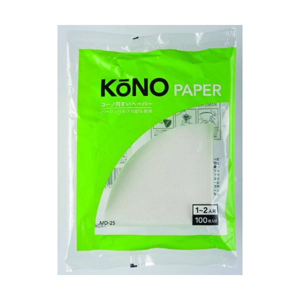 サイズ：高さ10cm×口径11cm 　杯数1〜2杯用・枚数：100枚・メーカー：珈琲サイフォン株式会社・品名：酸素漂白紙フィルター　素材：バージンパルプ　 100%・必ず折って使用してください（圧着部分が開く場合があります）。