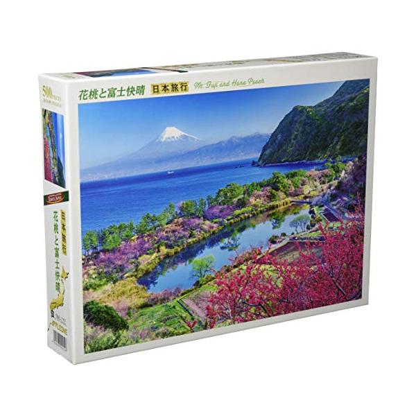 -/-/500-252・春の富士山を背景に、鮮やかな花桃が咲き誇る風景はまるで絵画のよう。 ピンクの花々と残雪の白い富士山が織りなすコントラストは、春の絶景として人気です。