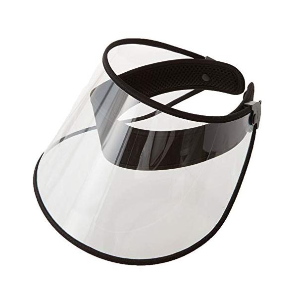 レインクリアバイザー・ブラック 52.0-62.0 cm 1063416・商品仕様サイズ/(約)42×17cm・ツバ/(約)17cm、適応サイズ/52?62cm、材質/バンド生地:ポリエステル、ツバ:ポリカーボネート・17cmのワイドなツバ...