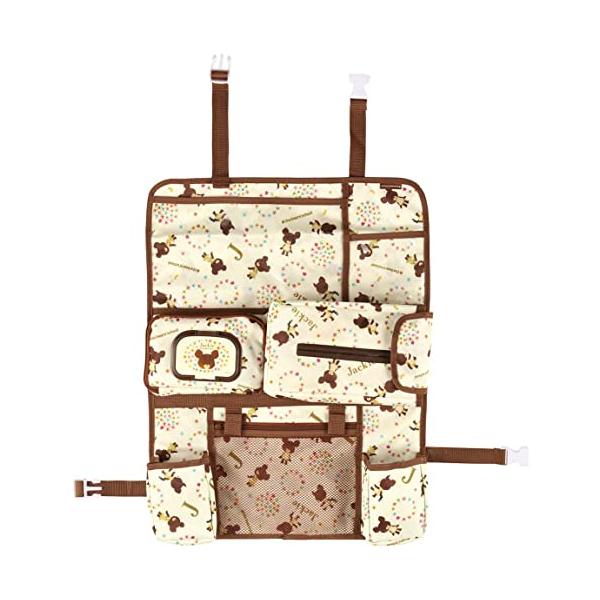 シートバックポケット・くまのがっこう サイズ幅:44×長57 CSBP1-A・・Color:くまのがっこうStyle:シートバックポケット・サイズ縦57x横44（ベルト含まず）・素材・材質:表地=メッシュ生地/ポリエステル 芯/ポリエチレン...