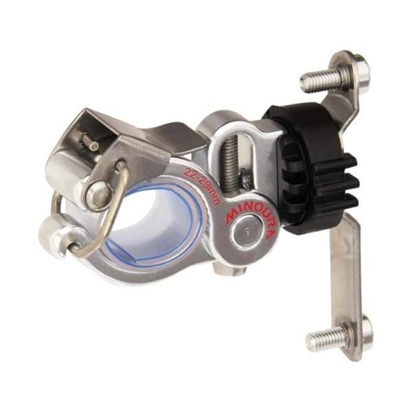 シルバー/-/YD-431・パッケージ個数:1・ハンドル取り付け式1本用・直径22?29mmに対応・クランプ側面のロゴ印刷色は赤色:一般のハンドルバーやシートポストに対応・ホルダ内部にはギア歯機構が設けてあり 12度ごとに装着角度を変更可能...