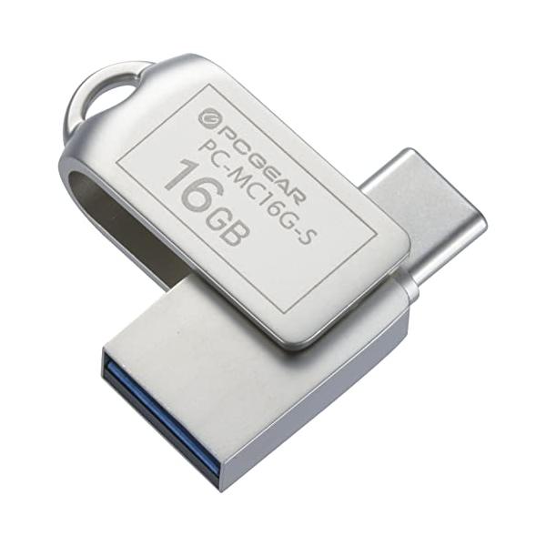 ・ 16GB PC-MC16G-S・・Size:16GB・ 特 長 ● 次世代USB規格「Type-C」と従来規格「Type-A」の両コネクターを搭載● USB3.2Gen1（USB3.1Gen1/USB3.0）高速データ転送対応で、USB...