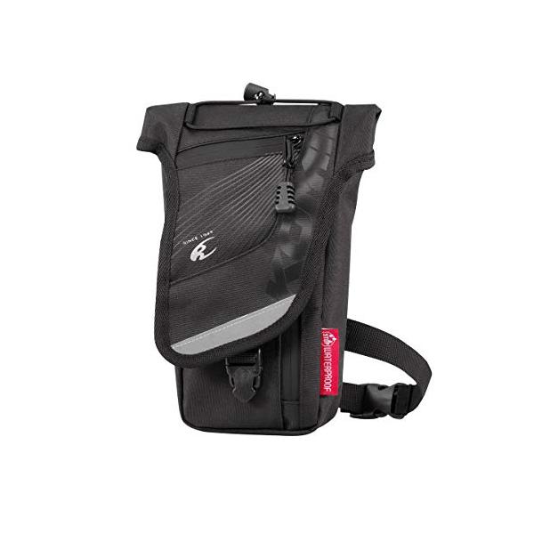 バイクバッグ・ブラック Free Size 09-245・・Color:ブラック・フリーサイズ・色:ブラック・材質:Polyester PVC・防水仕様のメイン気室と、スマホやカードを取り出しやすいジッパーポケット(非防水)を装備したベルト...