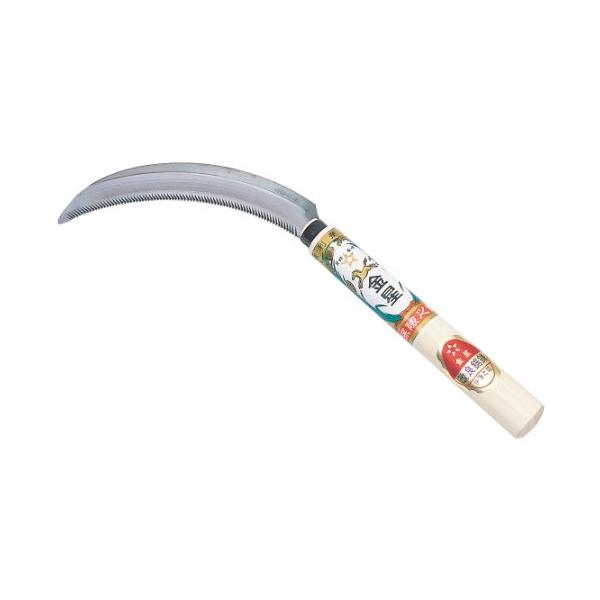 改良鋸鎌・青  140406・・Style:改良鋸鎌・全長:38cm・刃渡り:15cm・安来鋼青紙2号使用・特徴:切れ味が持続可能・かたい草用