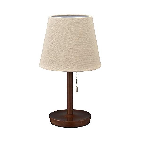 ・ブラウン  TT-YN26MAW-T・・Color:ブラウン・やすらぎの空間に・スイッチ：プルスイッチ（ON/OFF）・材質：本体…木、セード部…麻／ポリスチレン・寸法：（約）最大径220×高さ375mm・口金：E26