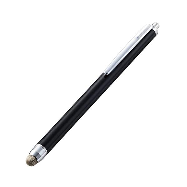 ・導電繊維タイプ  P-TPS03ABBK・・Color:導電繊維タイプ・細菌の増殖を抑える抗菌加工済み。導電繊維製のペン先により、スムーズな快適操作ができるタッチペンです・持ち手部分に抗菌加工を施し、細菌の増殖を防ぐ抗菌加工タッチペンです...