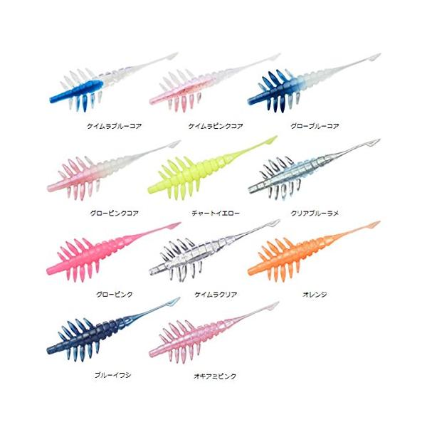 4.2インチ・グローピンクコア 4.2インチ 07450041・・Color:グローピンクコアStyle:4.2インチ・カラー:グローピンクコア・サイズ:4.2インチ・入数(本):5・村越正海監修、高強度素材の青物エビング専用ワーム。