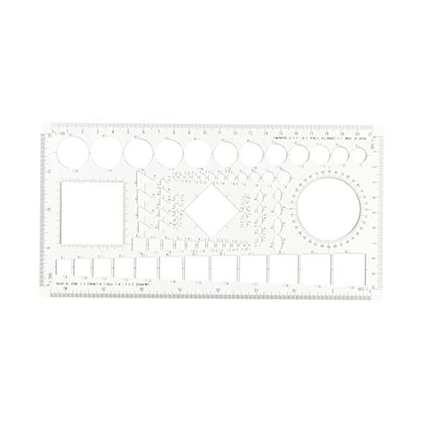 図形ミックス(78穴)透明/-/20280・Style:図形ミックス(78穴)・パッケージ個数:1・0.5mmシャープペンシル用・材質:対衝撃アクリル樹脂