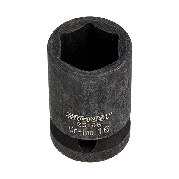 ・ 16mm 23166・・Size:16mm・サイズ(mm):16・差込角(SQ):1/2・ソケット外径(D1先端部;mm):24.5・ソケット外径(D2差込部;mm):24.5・全長(L;mm):38.5