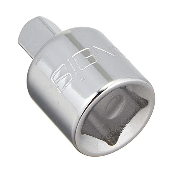 ・シルバー 凹3/8X凸1/4 S12510・●サイズ(”ＳＱ)：凹3/8X凸1/4・●3/8”ＳＱのラチェットハンドル等で1/4”ＳＱのソケットを使用する際に。