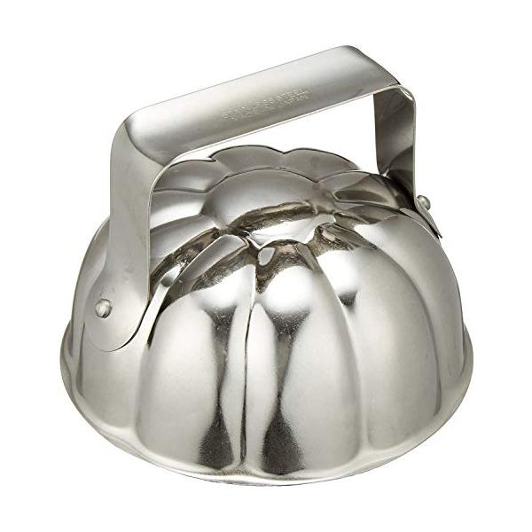 ステンレス・菊 菊 058008・・Size:菊PatternName:ライス型・サイズ(約):出来上がり寸法/径10.1×高さ5.2cm、容量/280cc・素材・材質:18-0ステンレス・生産国:日本 (燕三条)