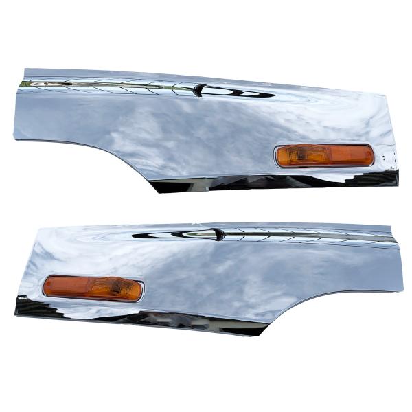 ■適合車種いすずギガ 平成15年6月〜平成19年2月ドアプロテクター＆ドアサイドマーカー オレンジのセットとなります。装着は純正交換になります。アンバーバルブ2個装着用のステーやボルトは付属していません 。新品・未使用品ですが社外品になりま...