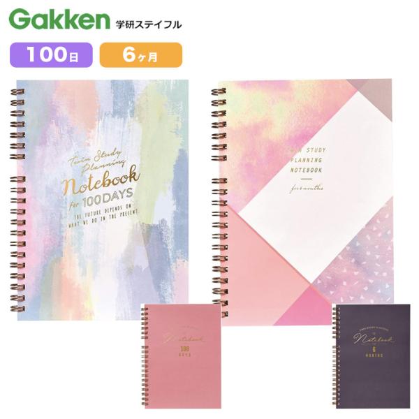 スタディプランシリーズ ツインスタディツインスタディプランニングノートは上段と下段にノートが分かれたちょっと変わった作り。上段は月間スケジュール、下段は週の予定ややるこなどを書き込むフォーマット。上下を別々にめくることができるので、その月だ...