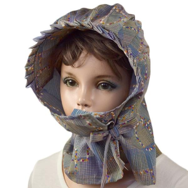 ゆったりサイズで装着感の良さを感じて頂ける一品です。縁のフリルが可愛いと人気です！日よけに良し、防寒に良し、柄良しと３拍子そろった商品です。