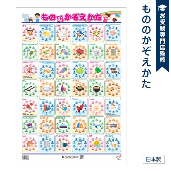 小学校受験対策にも役立つ、大きなサイズのお風呂ポスターが登場！お風呂で楽しく学べる！「もののかぞえかた(R)」ポスターで、自然と身につく数の基礎「あれは何個？いくつ？」お子様は、身の回りのものを指さして、よくこんな質問をしてくるのではないで...