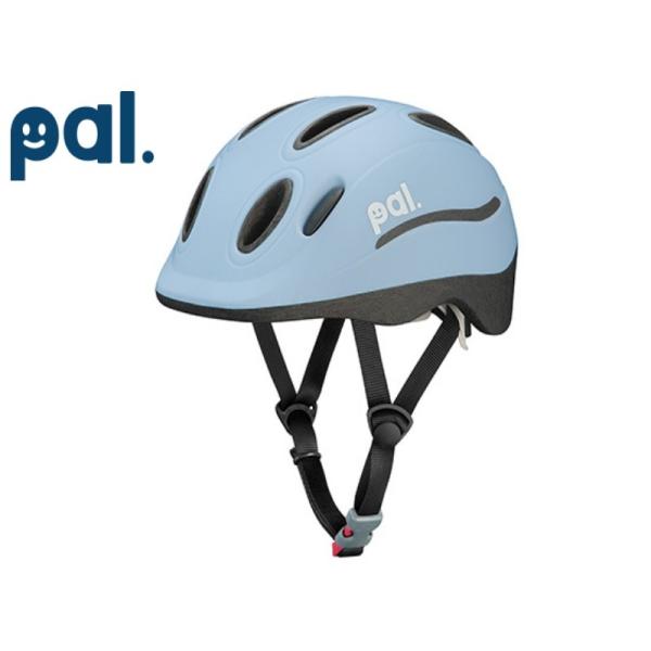 【PAL】スマイルロゴがアクセントのシンプルなキッズヘルメット商品名：パル価　格：オープン価格規　格：SG基準サイズ：49?54cm（未満）参考重量：235g年齢のめやす：幼児・児童用：幼稚園・年中〜小学校・低学年くらい※1才未満の乳児は使...