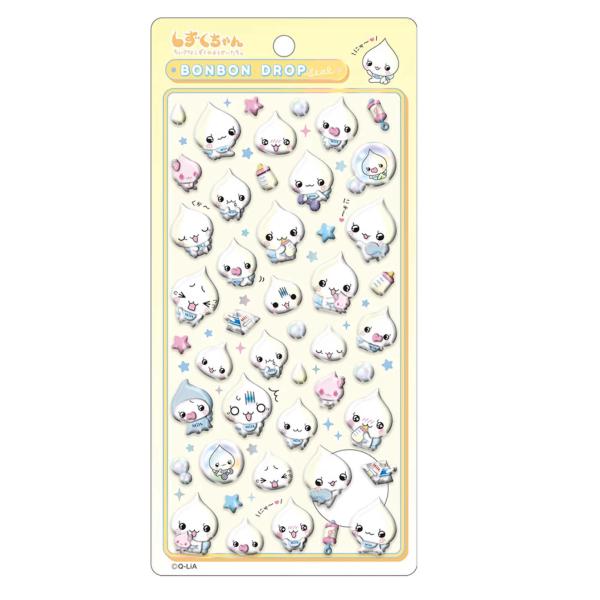 大人気ボンボンドロップシールにしずくちゃんが新登場！！！まるでレジンみたいちいさなしずくのようせいたち。★こちらの商品は人気品の為、品薄状態となっておりますので価格が高騰しております。ご理解の上でお買い求めください。