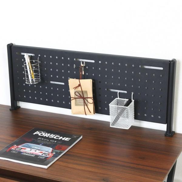 ▼１日２回のタイムセールやってます！▼ 【14時〜17時＆22時〜26時】にお得なセール価格で販売中します！＝＝＝＝＝＝＝＝＝＝＝＝＝＝＝＝＝＝＝＝＝＝＝＝＝幅81cm×奥行7cm×高さ36cm ブラック デスクパネル おしゃれ パーテーシ...