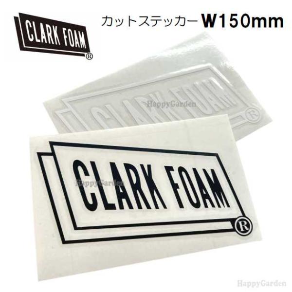 ※1枚の販売価格ですクラ―クフォーム ダイカット ロゴ カッティングステッカー Lサイズ（大）CLARK FOAM DIE CUT STICKER文字だけ残る切り文字カッティングタイプのステッカーです。【カラー】ブラック文字 / ホワイト文...