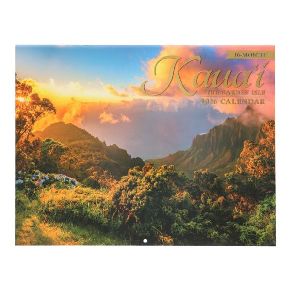 ハワイ直輸入の2026年版「Kauai THE GARDEN ISLE」カレンダーは、“ガーデンアイランド”と呼ばれるカウアイ島の壮大な自然美を16ヶ月にわたって楽しめるフォトカレンダーです。緑豊かな渓谷、黄金色に染まるサンセット、神秘的な...