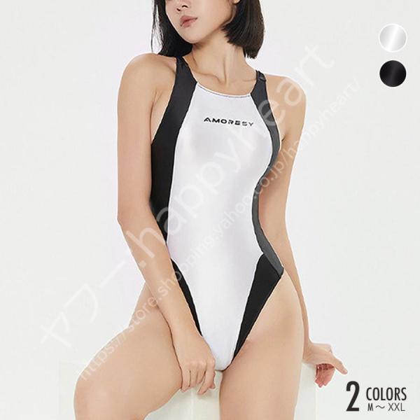 ■商品説明■商品名:競泳水着■商品内容：競泳水着*1枚■カラー：ホワイト、ブラック■素材:ポリアミド 75％、ポリウレタン25％■生産国:チャイナ■サイズ：写真参考M/L/XL/2XL女性モデル　身長170cm 体重50kg B88cm W...