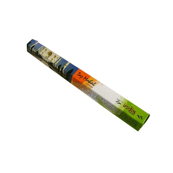 【ポスト投函便配送選択可能です/6箱毎に送料1通分が掛かります】インドの誇る世界遺産タージマハルの名を冠したお香です。クール系のキリッとした香りです。長さ：約24ｃｍ内容量：約20本生産国：インド（グラムでのアソートなので本数は変動します）...