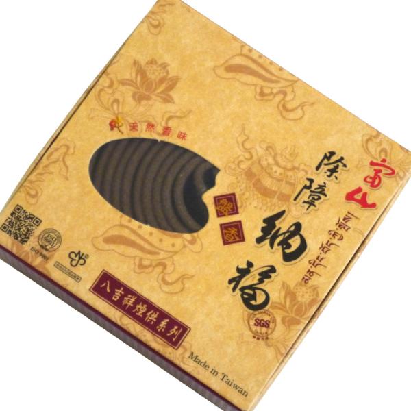 古来チベット族の秘伝漢方薬を調合してつくられている渦巻き香です。全て天然植物香料で作られており、古くから悪霊を追い出し災厄を払うと云われおり、中国や台湾では、道教寺院でも使用されている由緒正しいお香です。香りはしっかりとした白檀の香りです。...