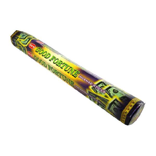 【ポスト投函便配送選択可能です/6箱毎に送料1通分が掛かります】HEMのグッドフォーチュン香です。ドルの書かれた派手なパッケージですが、香りは清涼感のあるクール系とグリーン系が、ミックスされた爽やかな香りです。※ポスト投函可能の配送方法は代...