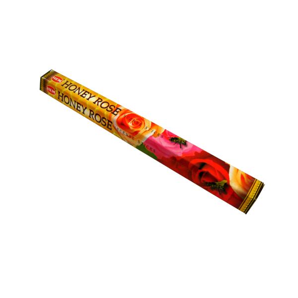 【ポスト投函便配送選択可能です】そのまんまですが、ハニーとローズを足した香りです。ローズの香りの中にほんのりと甘さが香る感じです。長さ：約24ｃｍ内容量：約20本生産国：インド※ポスト投函可能の配送方法は代引き、日時指定が出来ません。ポスト...