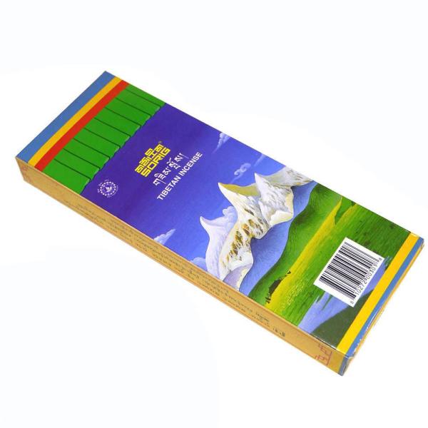 【ネコポス便配送選択で2箱毎送料195円】インド/ダラムサラにあるチベット亡命政府が運営するチベット医学暦法研究所「メンツィーカン」のお香です。ケミカル成分は一切使用しておりませんので体にも優しいお香です。※芯が無い分本来のお香の純粋な香り...