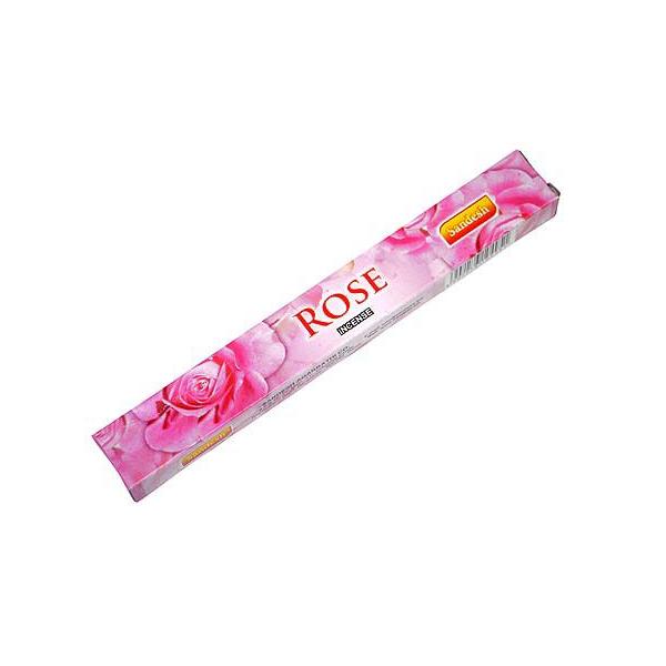 濃い目のローズの香りでショートスティックのマサラ香です。 長さ：約15.5ｃｍ内容量：約8本生産国：インド※税込み6,480円以上のお買い上げで送料無料です。（沖縄地区は1440円となります。）