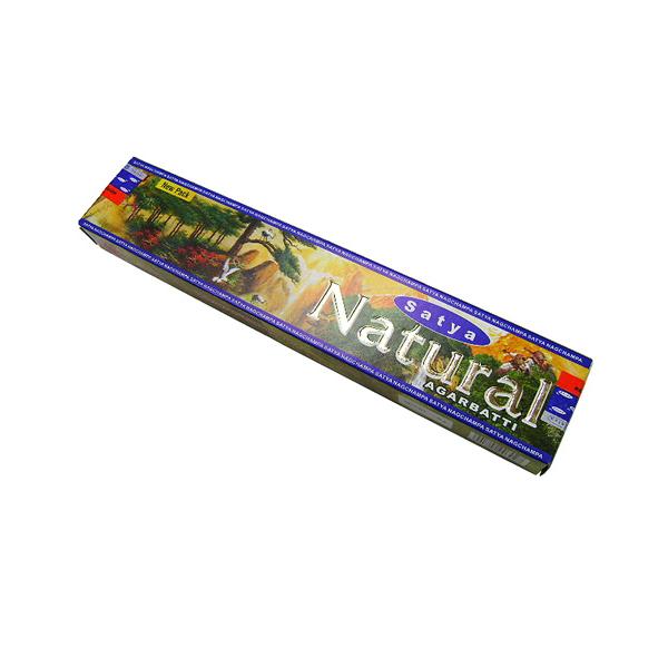 【ポスト投函配送選択可能です/6箱毎に送料1通分が掛かります】ナチュラル香です。サイババ香で有名なSATYAのナチュラル香です！ 甘く柔らかな香りはスーパーヒットにも近いですが、より柔らかい香りに感じます。オススメのお香です！※ポスト投函可...