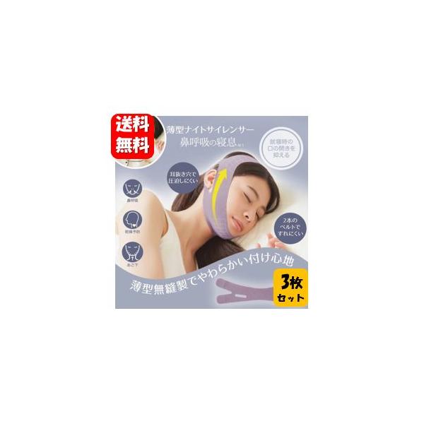 商品名 薄型ナイトサイレンサー商品説明 「鼻呼吸」をサポートして快眠へ！口・のどの渇き対策！・装着することで口を閉じることを意識でき、自然に鼻呼吸をサポート。・伸縮性のある生地がフェイスラインにフィット！無縫製だから翌朝顔に跡がつきにくい。...