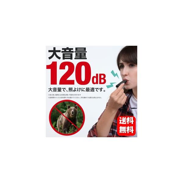 商品名 熊よけホイッスル 120db素材 ステンレスカラー ブラック／シルバーサイズ 長さ約5.8cm×横幅約2cm×厚み約8mm※許容範囲誤差±3mmです使用上の注意 熊よけ用として使用する場合は本品は定期的に音を鳴らす必要がございますの...