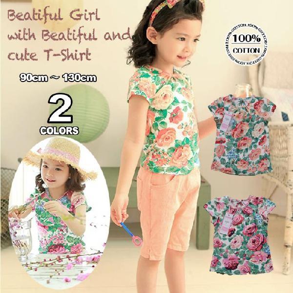 商品説明特徴：華やかな花柄２カラーを選べる！商品ごとに花模様が異なって、着るだけで独自に輝かせます！お嬢様自分でもきられるバックオープンデザイン！伸縮性抜群な100％コットン生地なので、吸水性も着心地も抜群！サイズ：90,100,110,1...