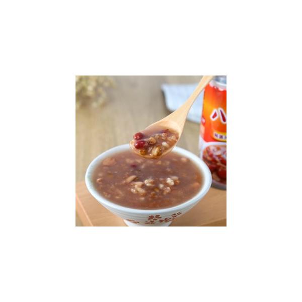 台湾の代表的な八宝粥。そのまま食べれる嬉しい。スプーン付き【原材料】水、もち米、オート麦、緑豆、落花生、ササゲ、オートミール、小豆、竜眼、砂糖【内容量】375ml【原産地】台湾【賞味期限】　枠外に記載【保存方法】　直射日光を避け、常温で保存...