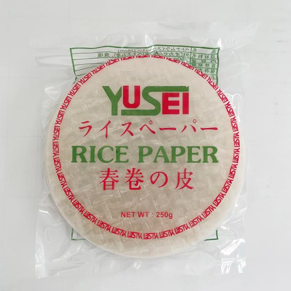 ライスペーパーは挽いた米を水で溶いて薄く伸ばし蒸気をあてて、形を作った後乾燥させたものです。主に生春巻や揚げ春巻などに使います。ベトナム料理に欠かせない材料の一つです。【原材料】 タピオカ澱粉、米（ベトナム産）、食塩【内容量】 250g【賞...
