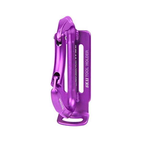 パープル/幅/40×高さ/125×奥行/74 mm/SATH-PURPLE・Color:パープル・パッケージ個数:1・用途:ベルトに通して工具類の吊り下げ・仕様1:高強度、アルミ鋳造カラビナ・仕様2:湾曲ゲートで工具をカツンと吊り下げ可能・...