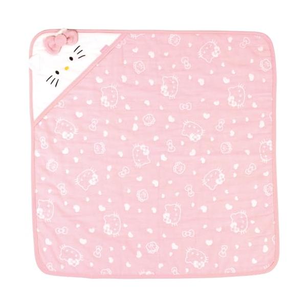 シンプルキティ/サイズ：70×70cm/BOM1・Color:キティPatternName:おくるみ・パッケージ個数:1・サイズ：70×70cm・材質：綿100％・原産国：中国