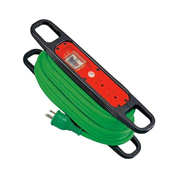 シングルアームgreen/10m/HR-EK102-G・パッケージ個数:1・色:グリーン・電線仕様長さ(m):10・電線仕様太さ(mm[[の2乗]]):2.0・電線仕様芯数(C):3・コンセント仕様定格:2P・15A・125V アース付